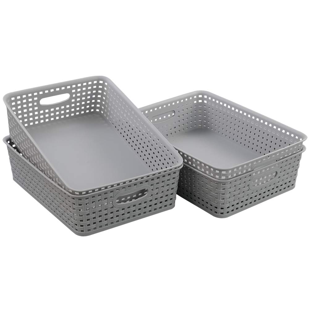 Amazon.com: Kiddream 4 Packs Office Paper Trays, Plastic Shallow ...