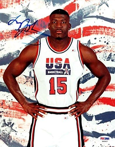 Larry Johnson Autographed Photo - 8x10 Team USA #S46607 - PSA/DNA ...