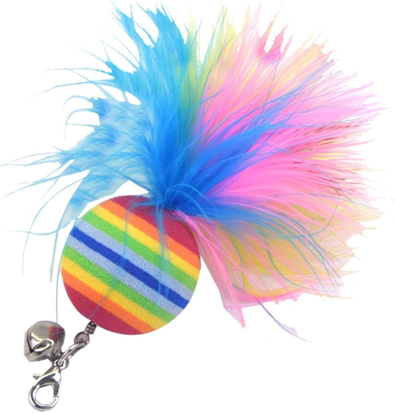 Amazon.com : Cats Feather Toys, Cat Toy Feather Wand with Bell ...