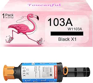 Amazon.com: Toucanful W1103A 103A Black Toner Cartridge Compatible ...