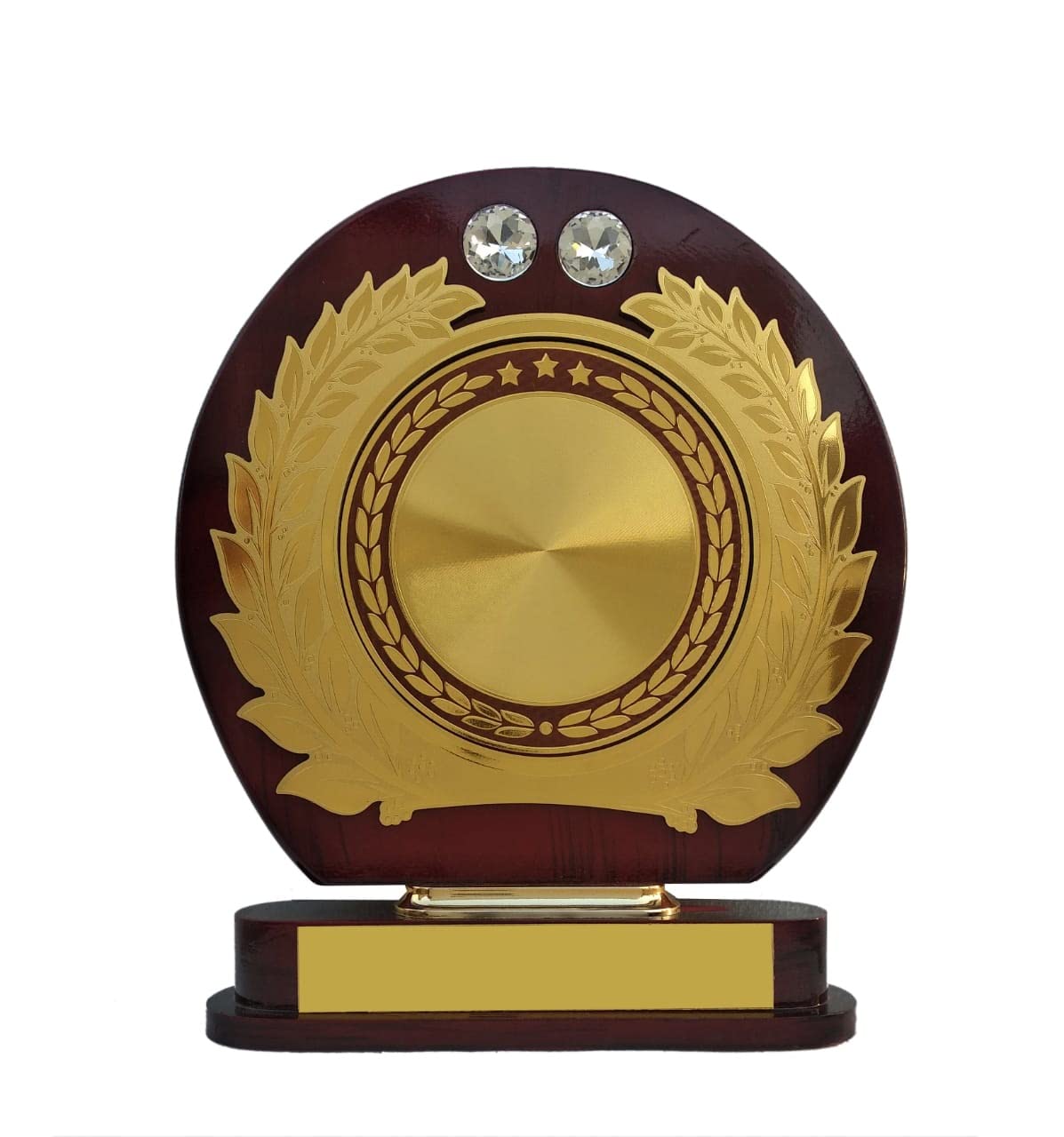 Buy Novelties Creation Round Red and Golden and Silver Metal Plate ...