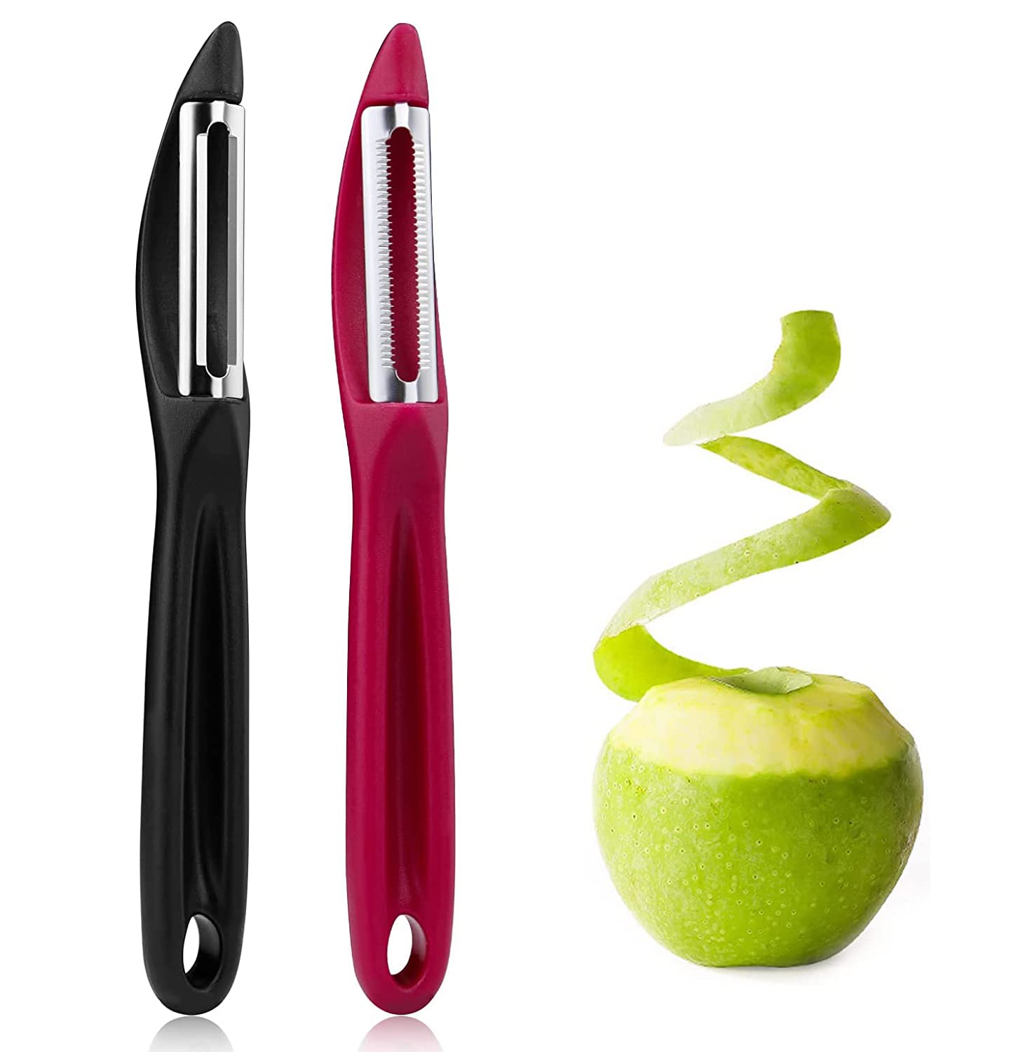 Buy OYRIS Fruit and Vegetable Peeler - Stainless Steel Swiveling Razor ...