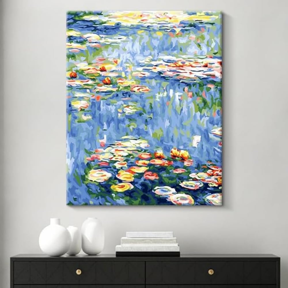 Pintar Por Numeros Adultos Nenúfares de Monet Diy Completo Kit De ...