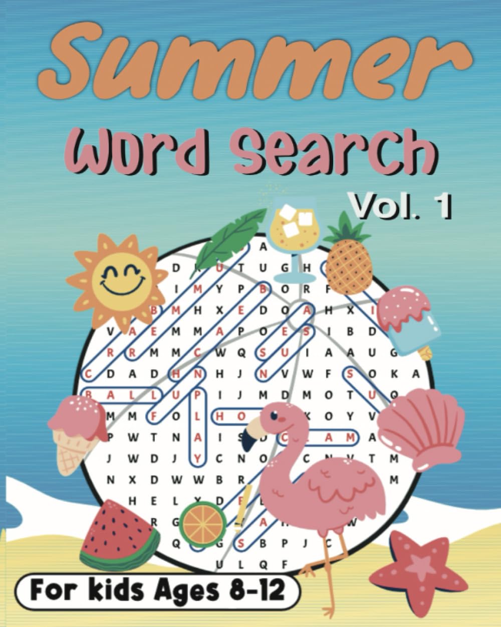 Amazon.com: Road Trip Activity Book, Sizzling Summer Travel Word search ...