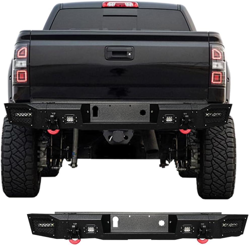 Amazon.com: VIJAY Rear Bumper Fits 2015-2019 Chevy Silverado 2500HD丨 ...