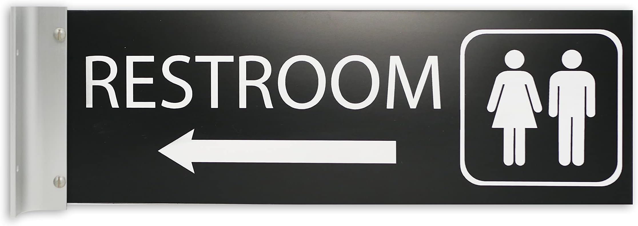 Amazon.com : Chinco 4 Pieces Restroom Sign with Arrow 9 x 3 Inch ...
