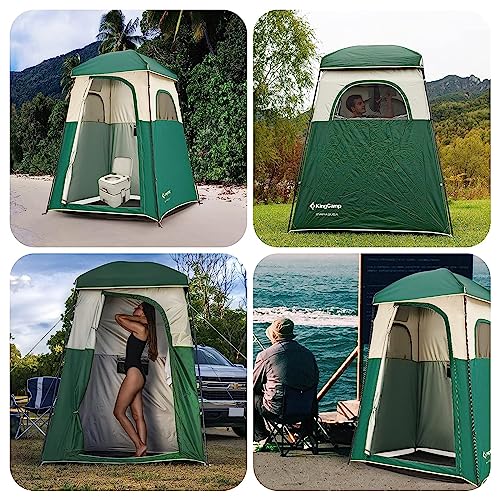 Snapklik.com : KingCamp Camping Shower Tent Oversize Space Privacy Tent ...