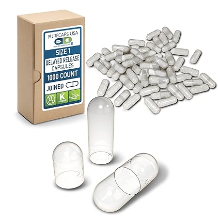 Amazon.com: PurecapsUSA – Empty Clear Vegetarian and Vegan Delayed ...