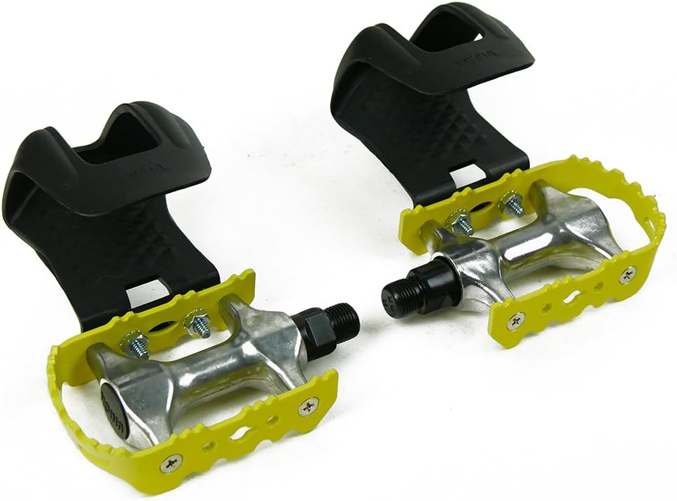 Gelbe Trekking Pedale aus Aluminium 9/16 Zoll Pedalgewinde Fahrrad ...