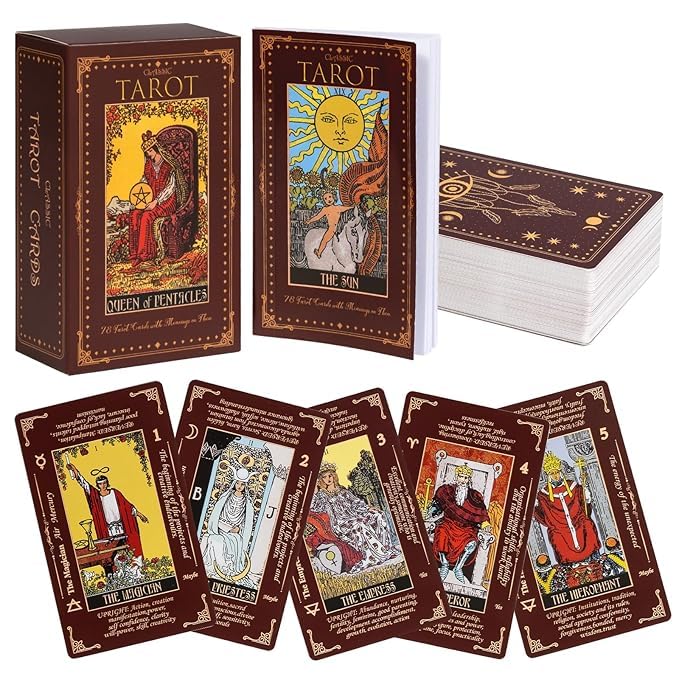 Tarot Card Game, 78 Tarot Deck, Original Tarot Cards for Beginners and ...