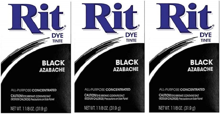 Amazon.com: Rit Liquid Fabric Dye Black 8 Ounces, Pack of 3