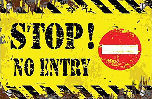 Buy 999Store office supplies sunboard Stop/No Entry Sign Board sticker ...