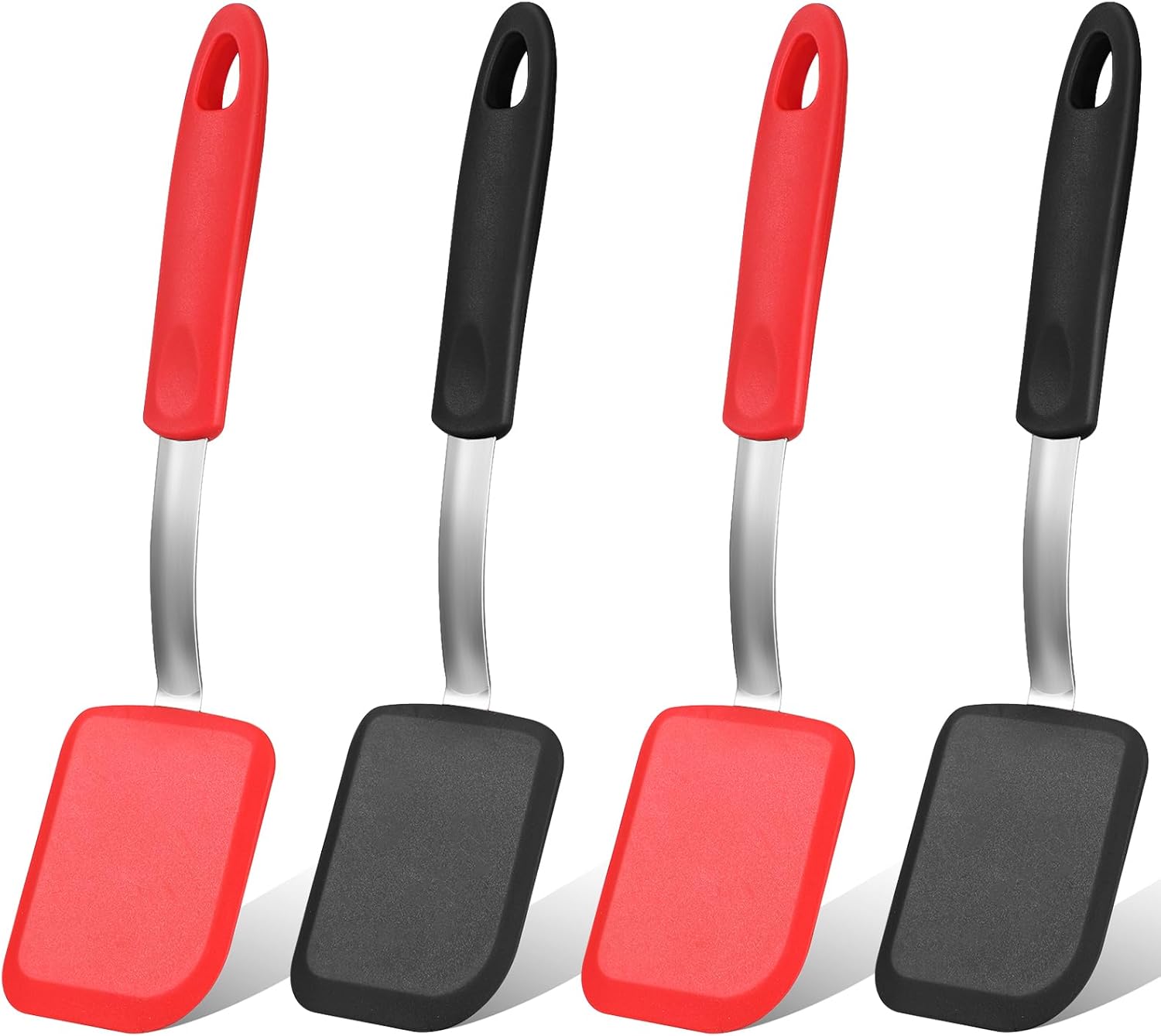 Amazon.com: Gejoy 4 Pcs Silicone Cookie Spatula Turner Mini Brownie ...