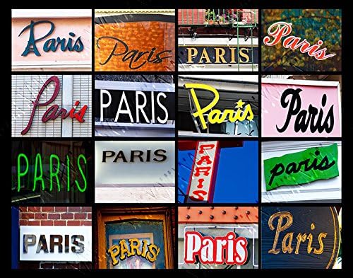 Amazon.com: PARIS Personalized Name Poster Using Sign Photos (Medium ...