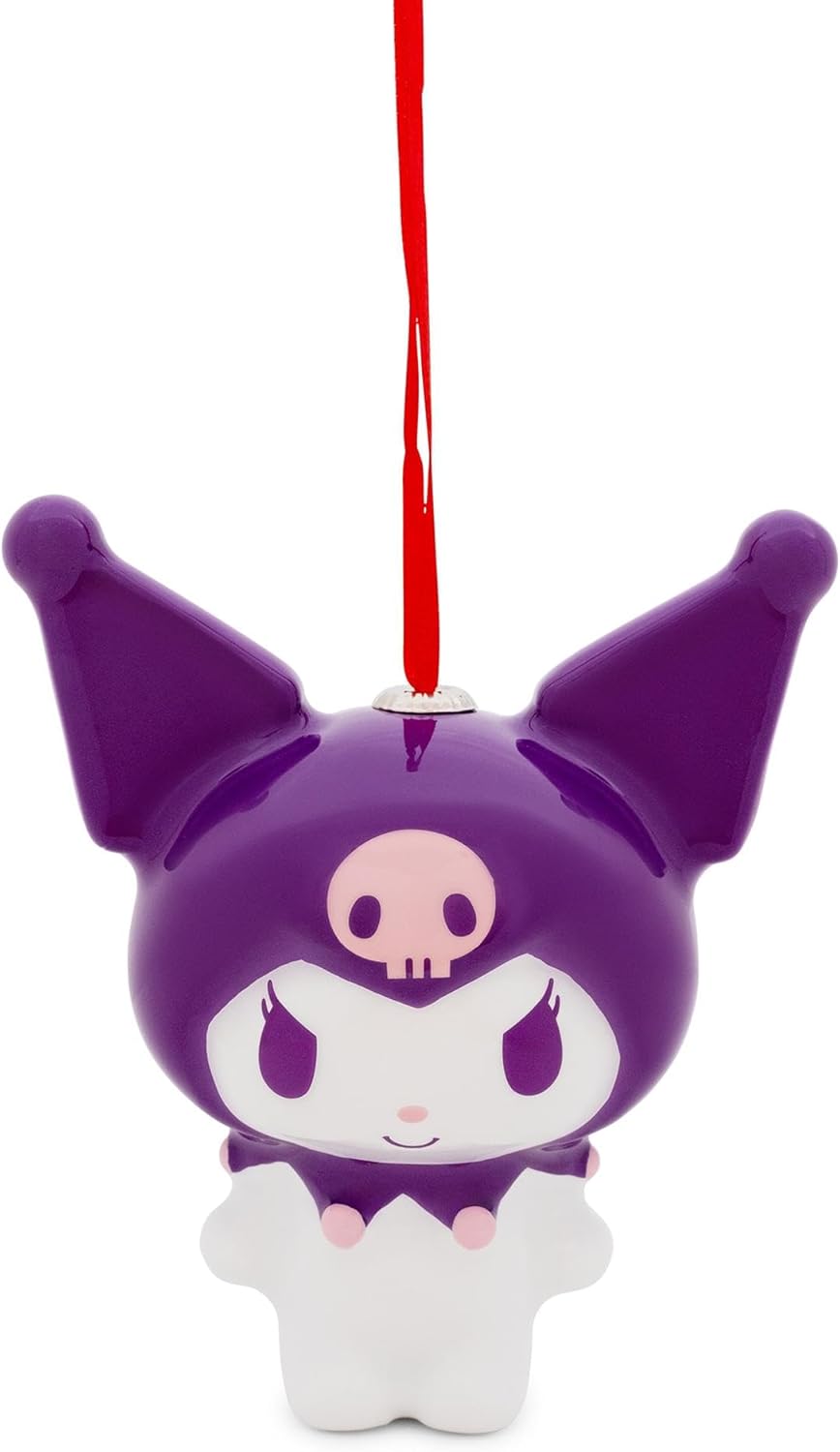 Amazon.com: Sanrio Kuromi 4-Inch Shatterproof Decoupage Ornament ...