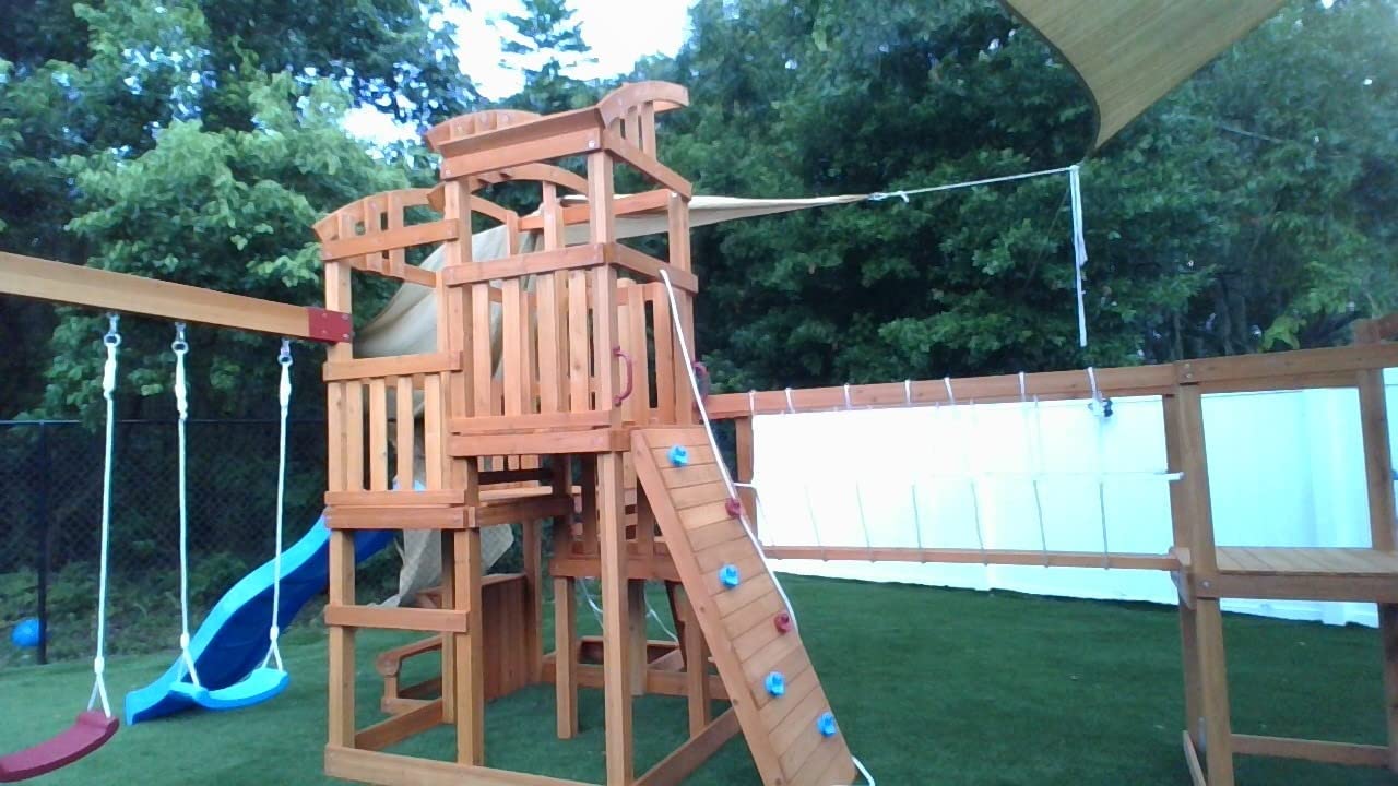 $87/mo - Finance Little Tikes Bobcat Ridge Wood Backyard Playset Climb ...