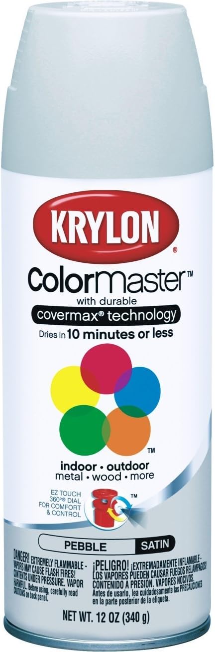 12 Oz Pebble Indoor & Outdoor Spray Paint Gloss [Set of 6] - Amazon.com