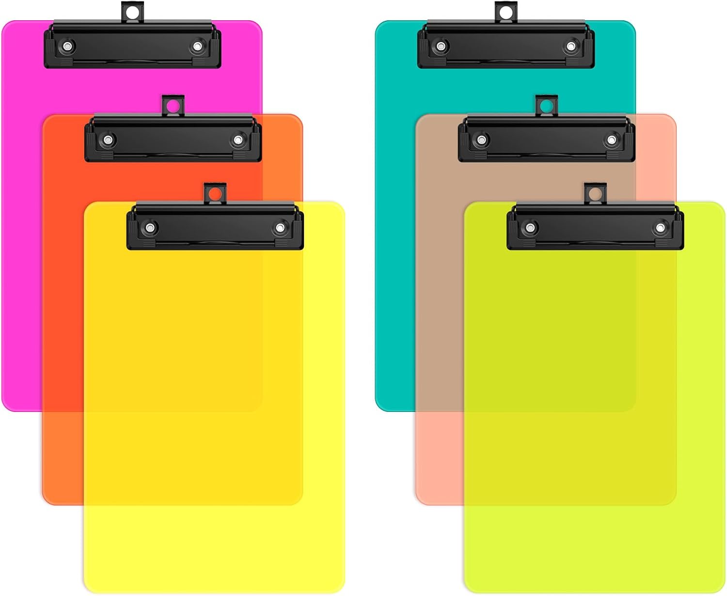 Amazon.com: Zoenley 6 Pack Small Clipboard, 9 x 6 Half-Letter Size for ...