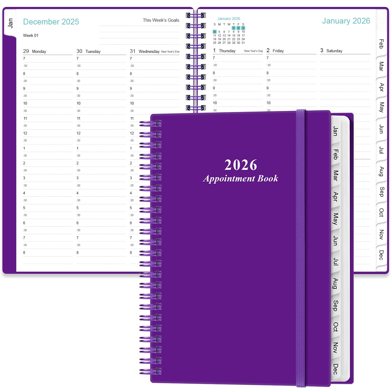 Snapklik.com : 2026 Appointment Book & Planner - Hourly Planner From ...