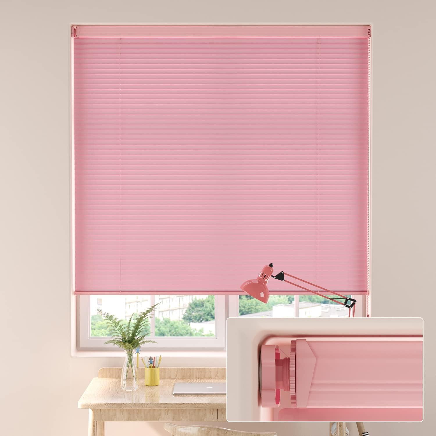 Amazon.com: LazBlinds Custom Cut to Size No Tools No Drill 1" Aluminum ...