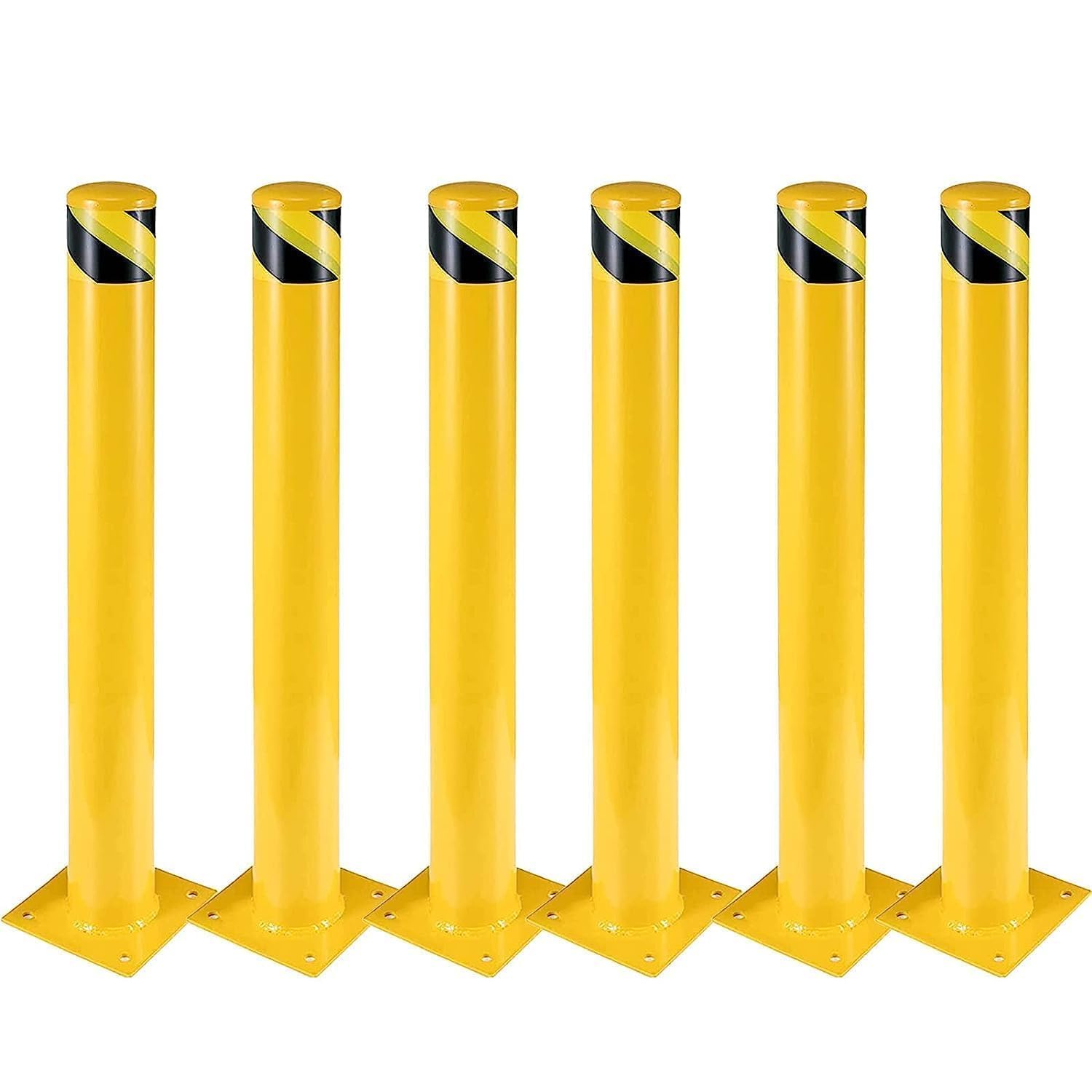 Snapklik.com : Safety Bollard 6 Packs, Garvee 42 Inch Height Bollard ...