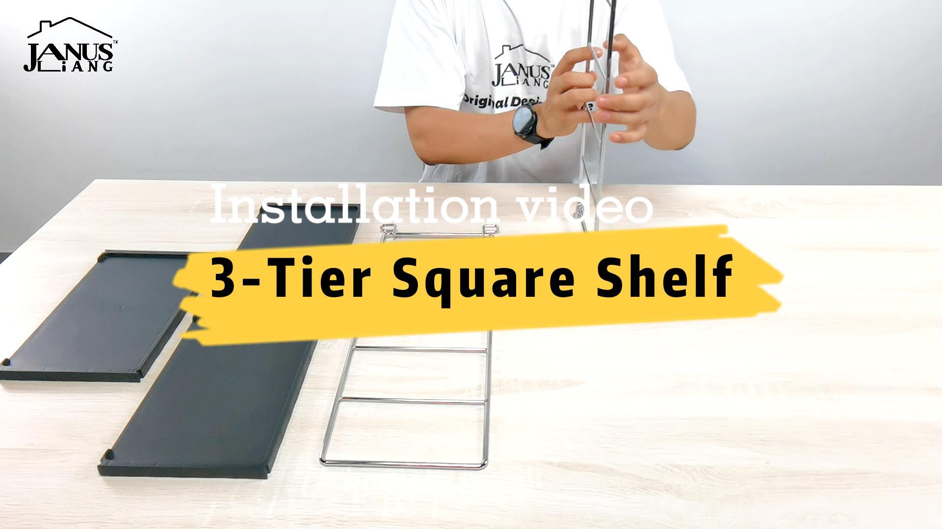 Watch How easy it is to build a 3 Tier square shelf on Amazon Live