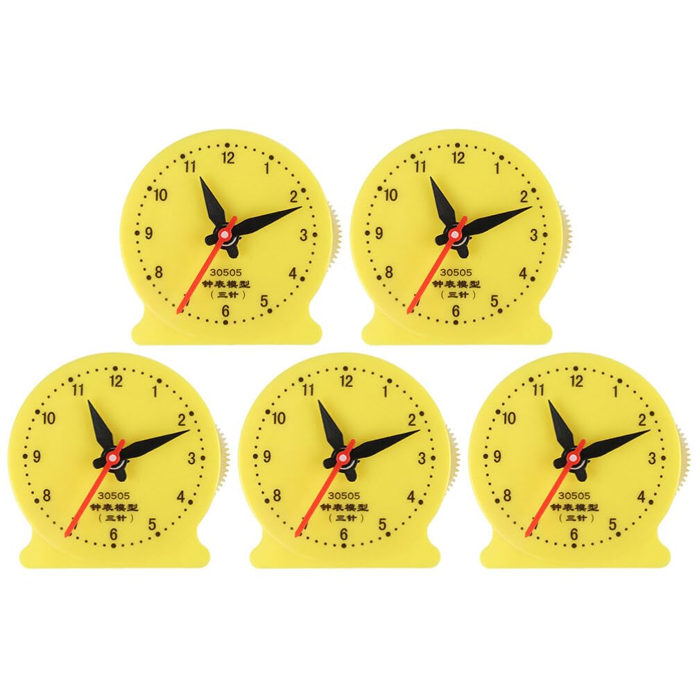 Amazon.com: HOMSFOU Learning Clock 5pcs Telling Time Teaching Clock ...