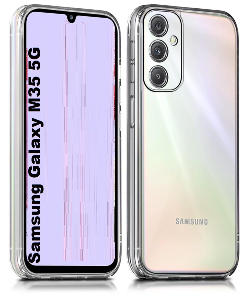 AARALHUB Samsung Galaxy M35 5G Back Cover | Matte Black Case | Back ...