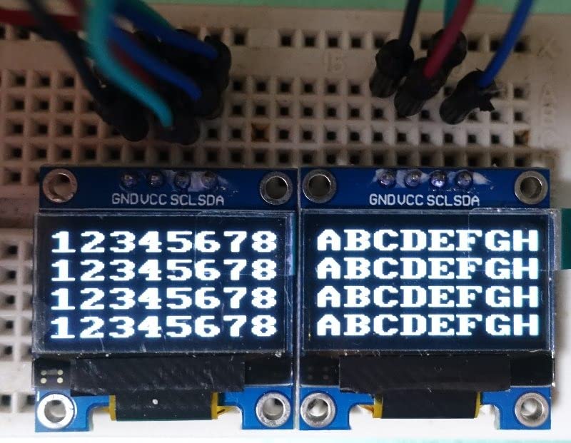 Amazon.co.jp: VKLSVAN 2個 0.96" iic i2c ホワイトOLEDモジュール128×64 OLED LCDディスプレイArduinoに対応 : 産業・研究開発用品