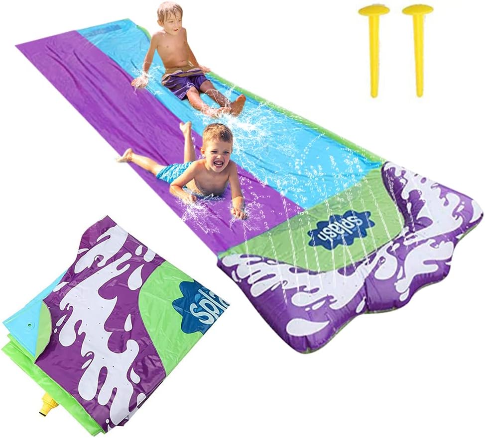 Bemodst 16Foot Double Slide and Water Slide, Inflatable Water Slide ...