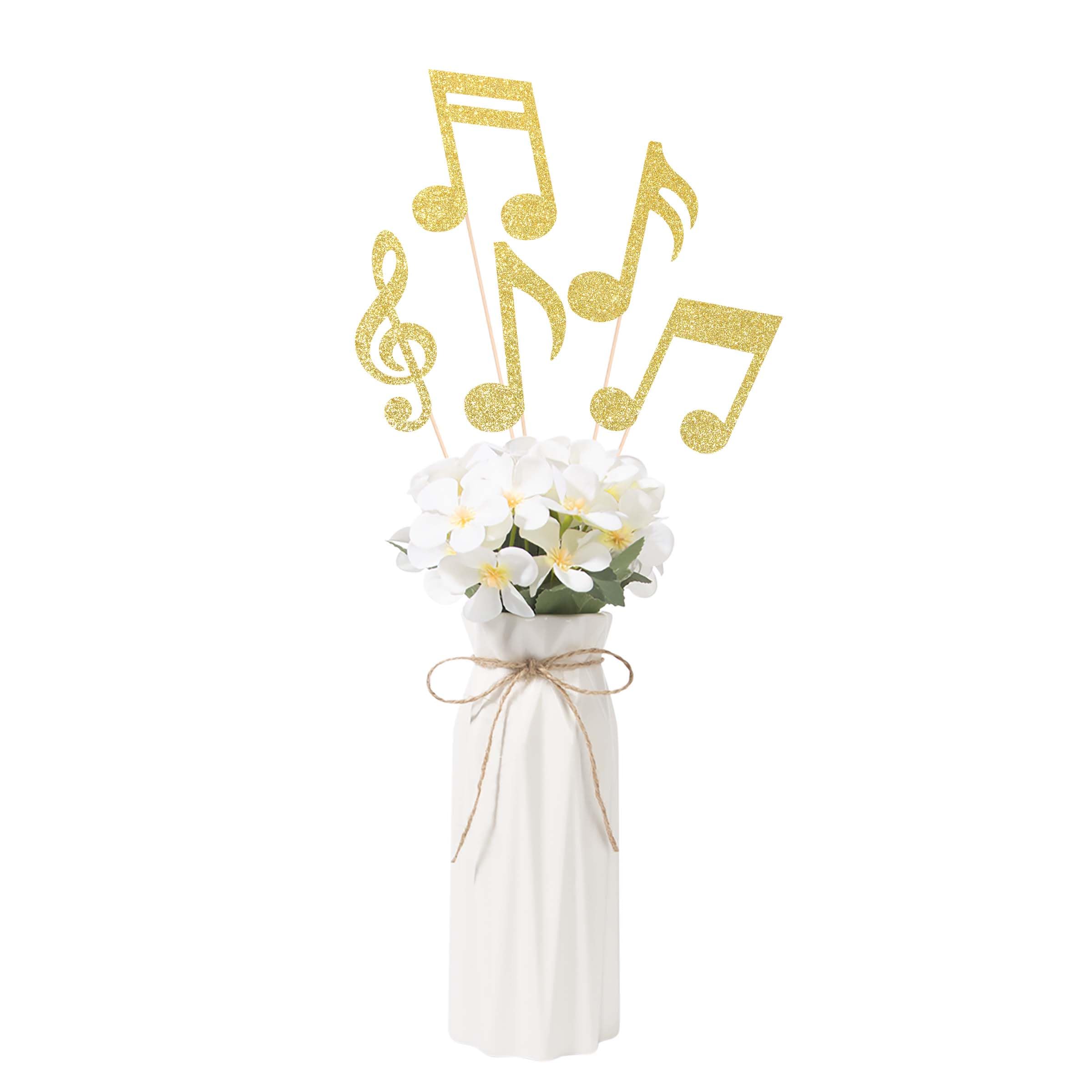 Amazon.com: 10 PCS Music Notes Centerpieces Gold Party Decorations ...