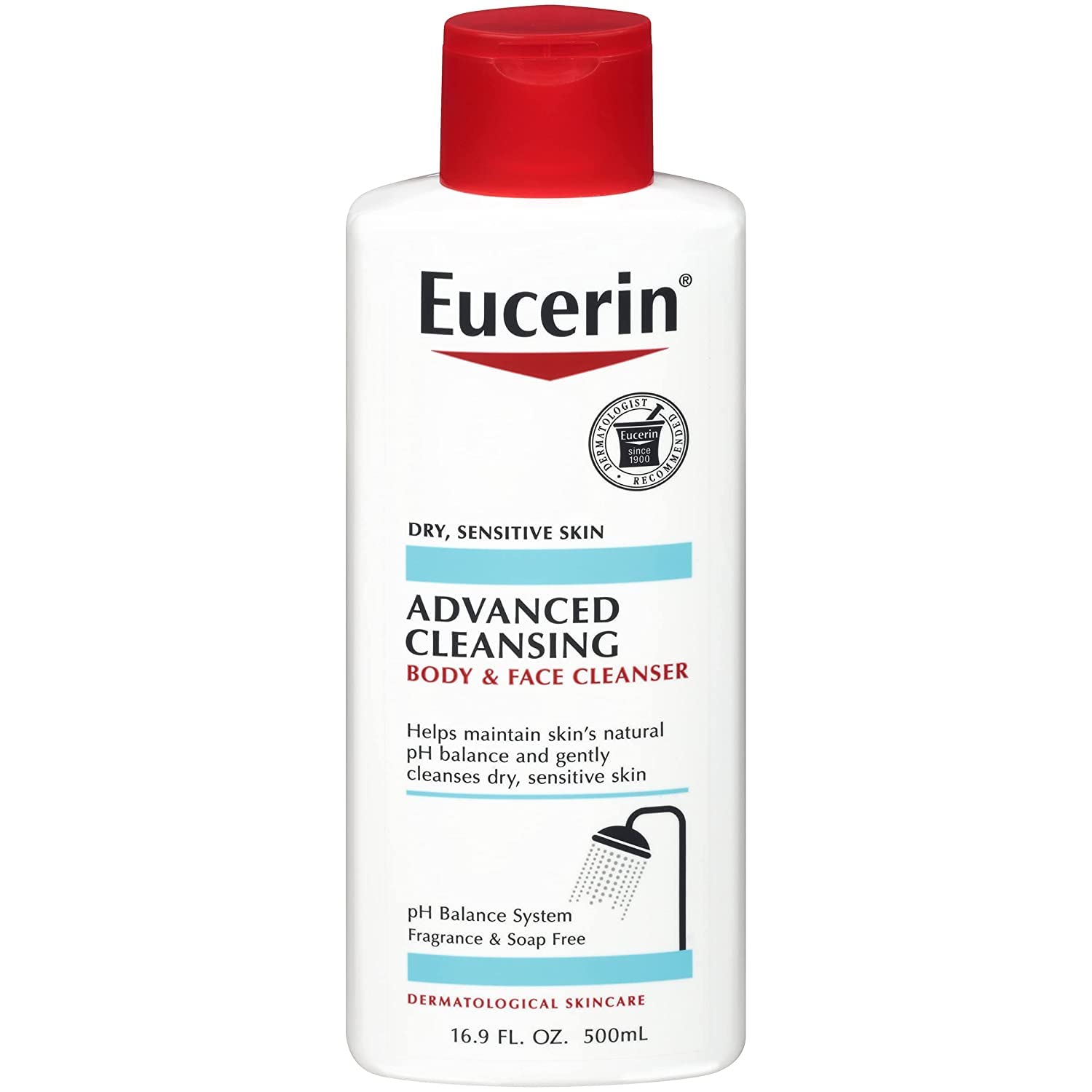 Amazon.com : Eucerin Advanced Cleansing Body & Face Cleanser ...