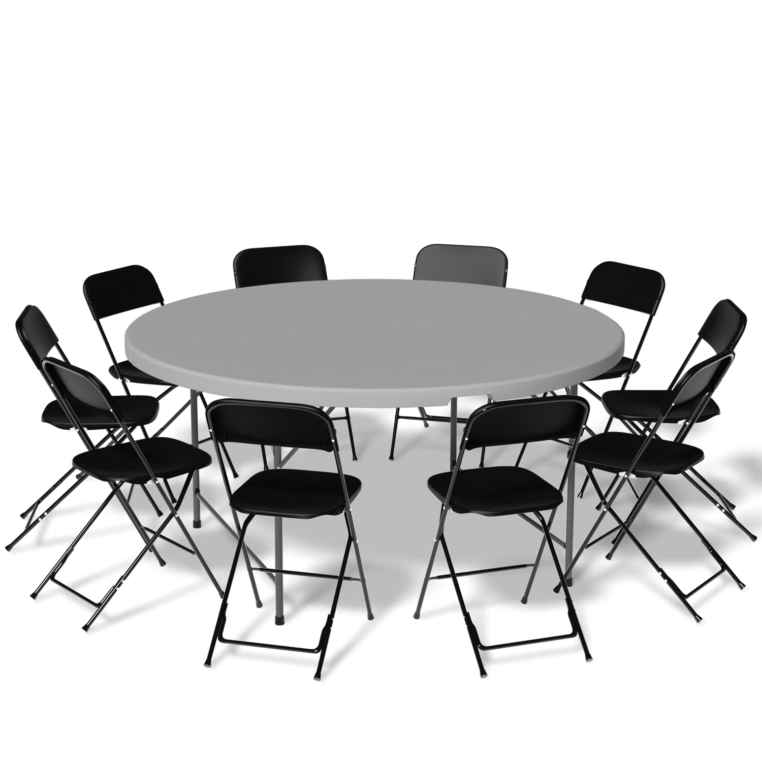 Amazon.com: Magshion Dinner Table Chair Set, 5Ft Heavy Duty Round ...