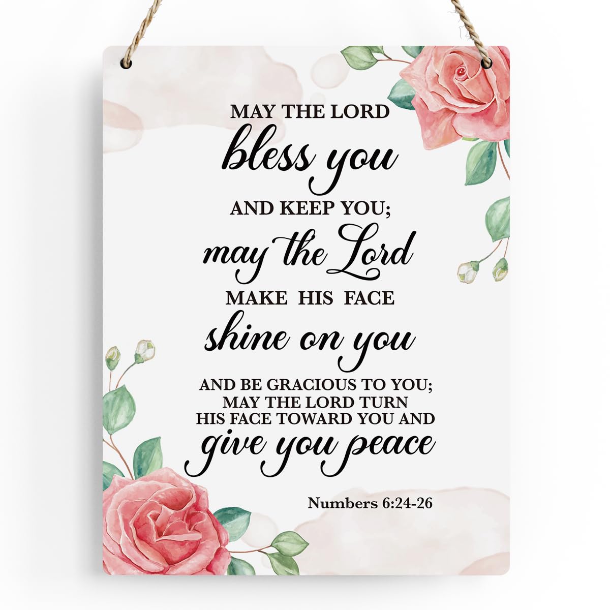 Amazon.com: Inspirational Bible Verses Numbers 6:24-26 Wall Decor ...