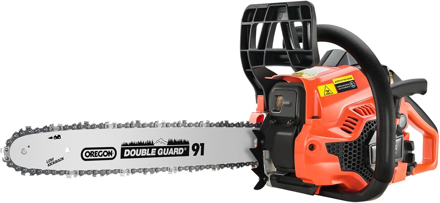 Amazon.com: Gas Chainsaw Powered 40CC 16 Inch Chainsaw For Tree ...