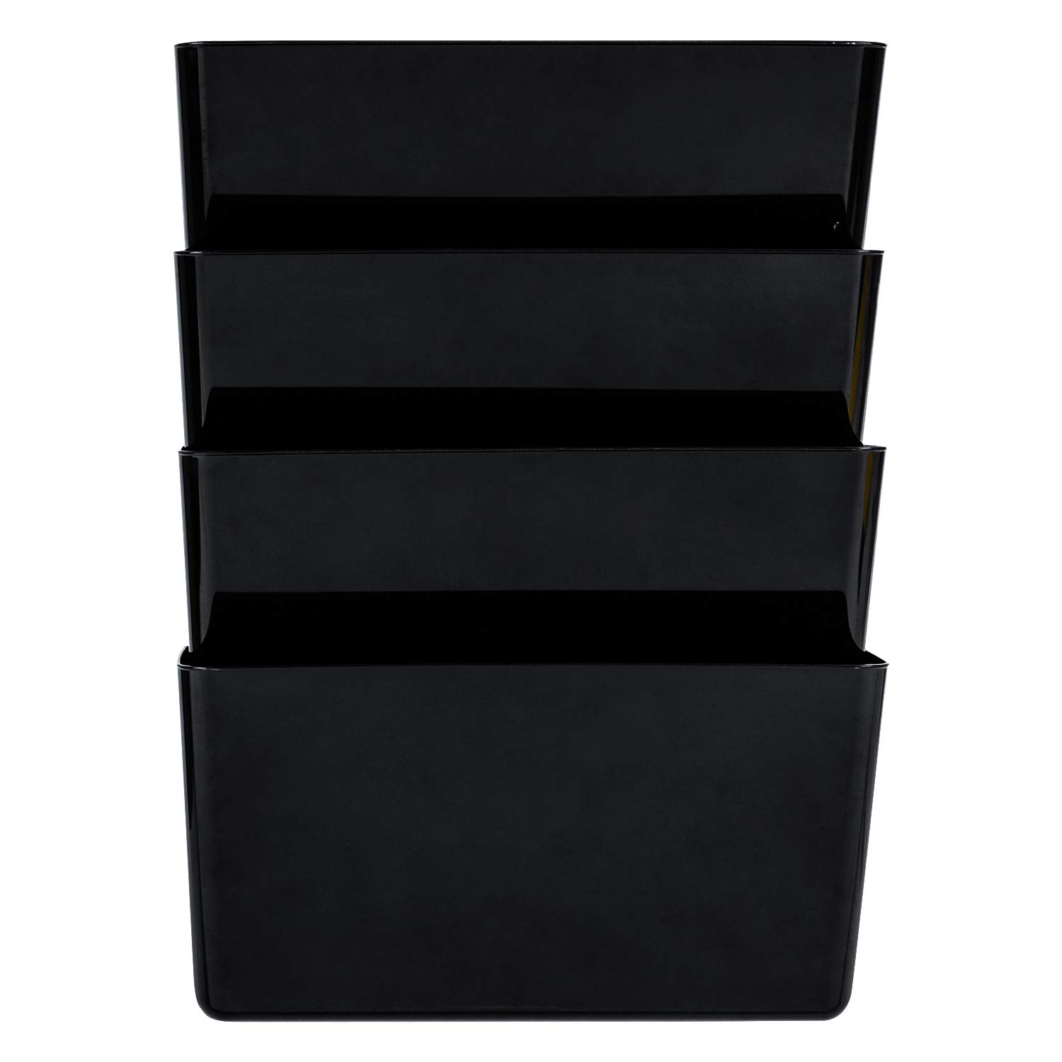 Snapklik.com : Basics Expandable Wall Pockets, Plastic Wall File ...