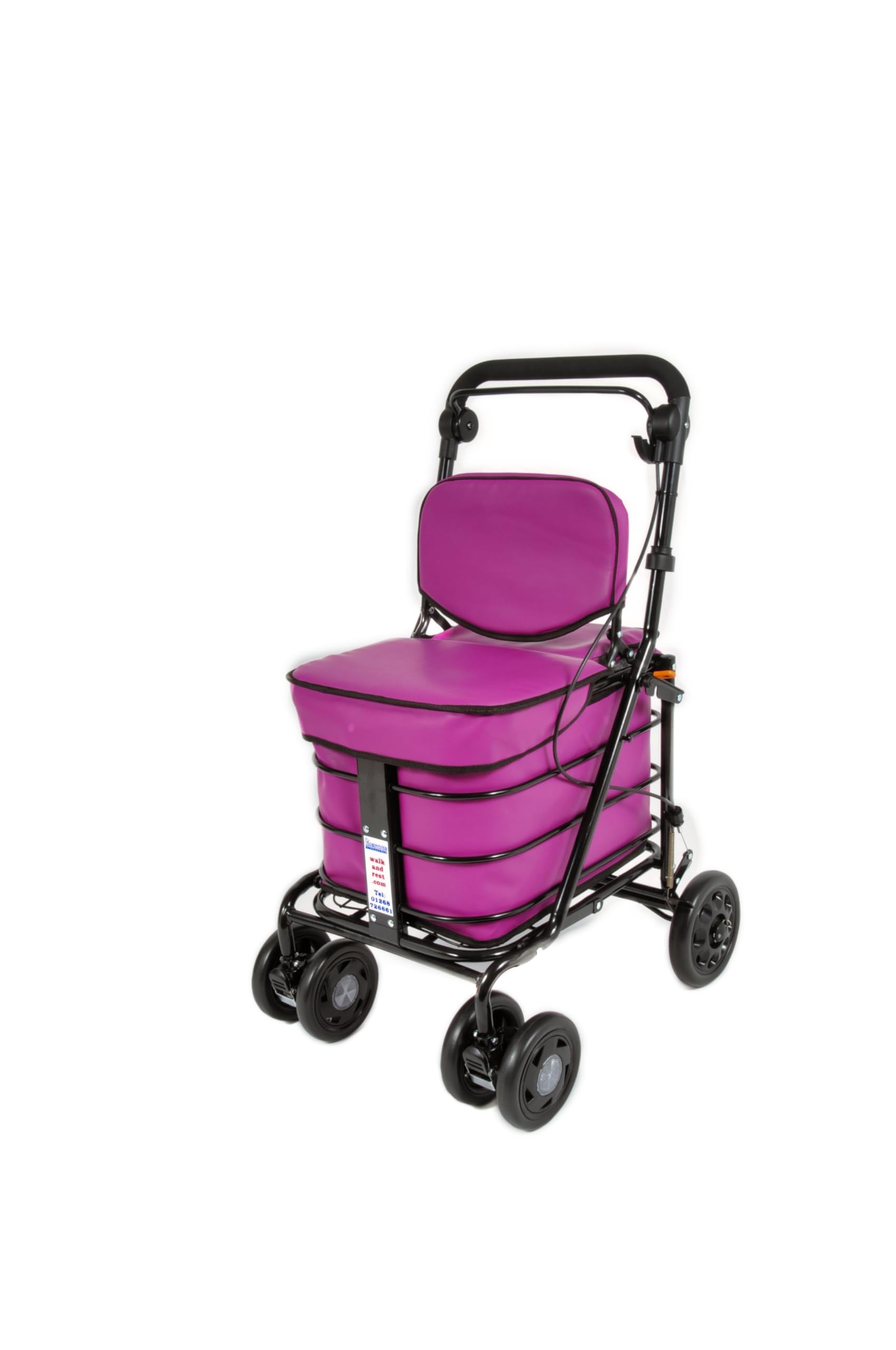 Prestige Shopping Trolley with Seat & Backrest/Walking frame/Seated ...