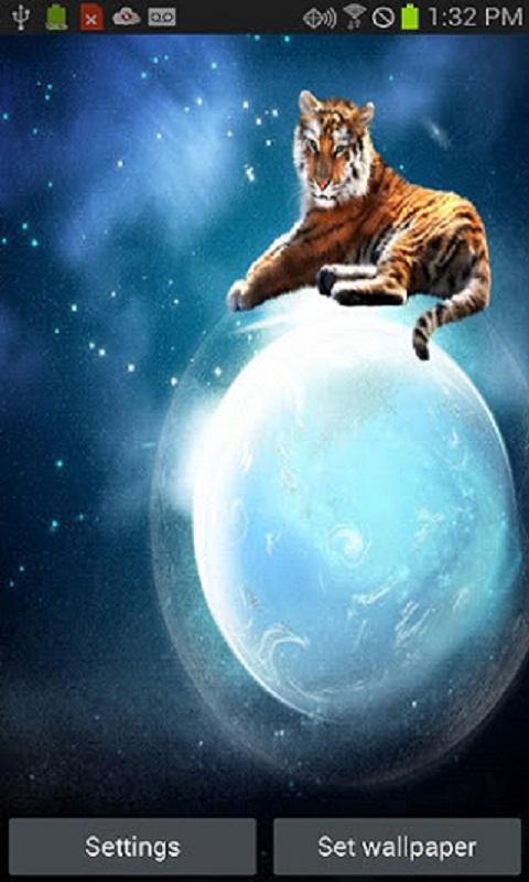 Galaxy Tiger Wallpaper