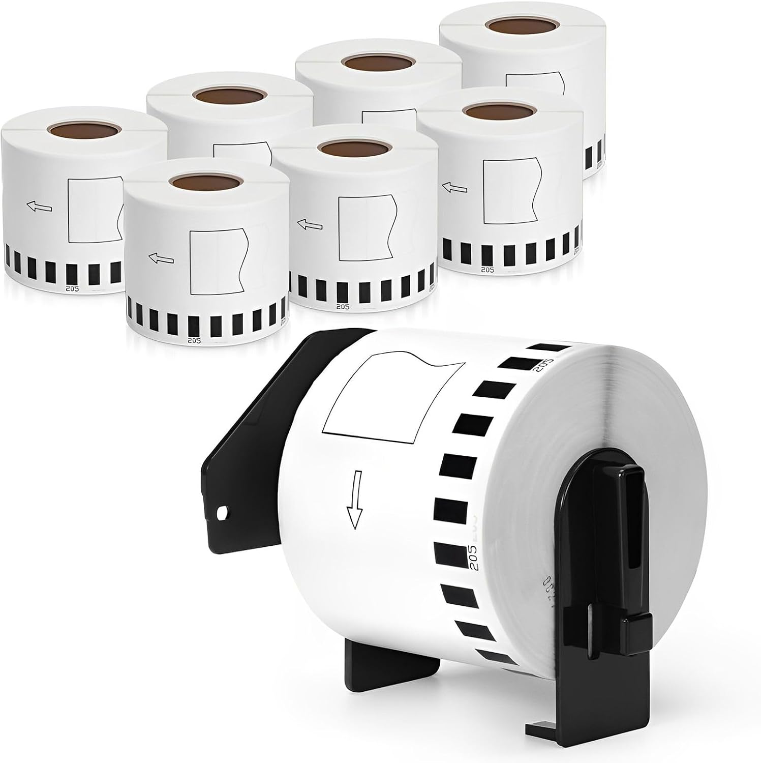 8 Rolls Continuous Length Paper Address Labels Replacement for Brother ...