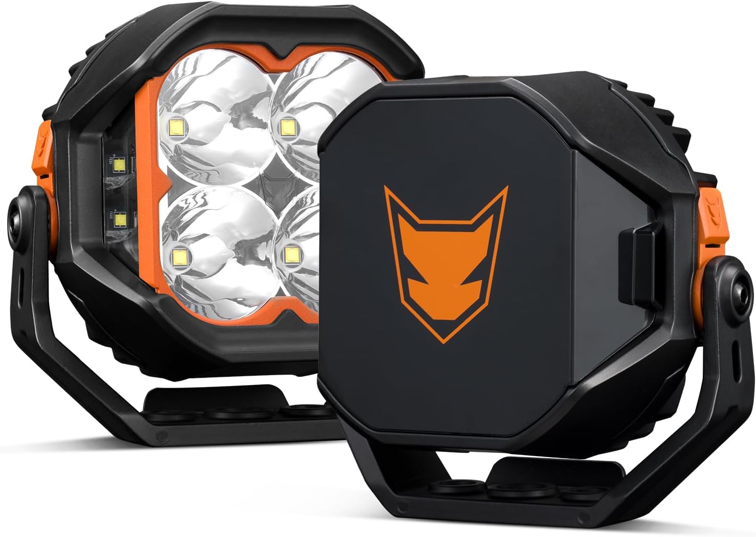 Amazon.com: LIGHTFOX 5 Inch LED Pod Lights with Side Light, 2 PCS 12V ...