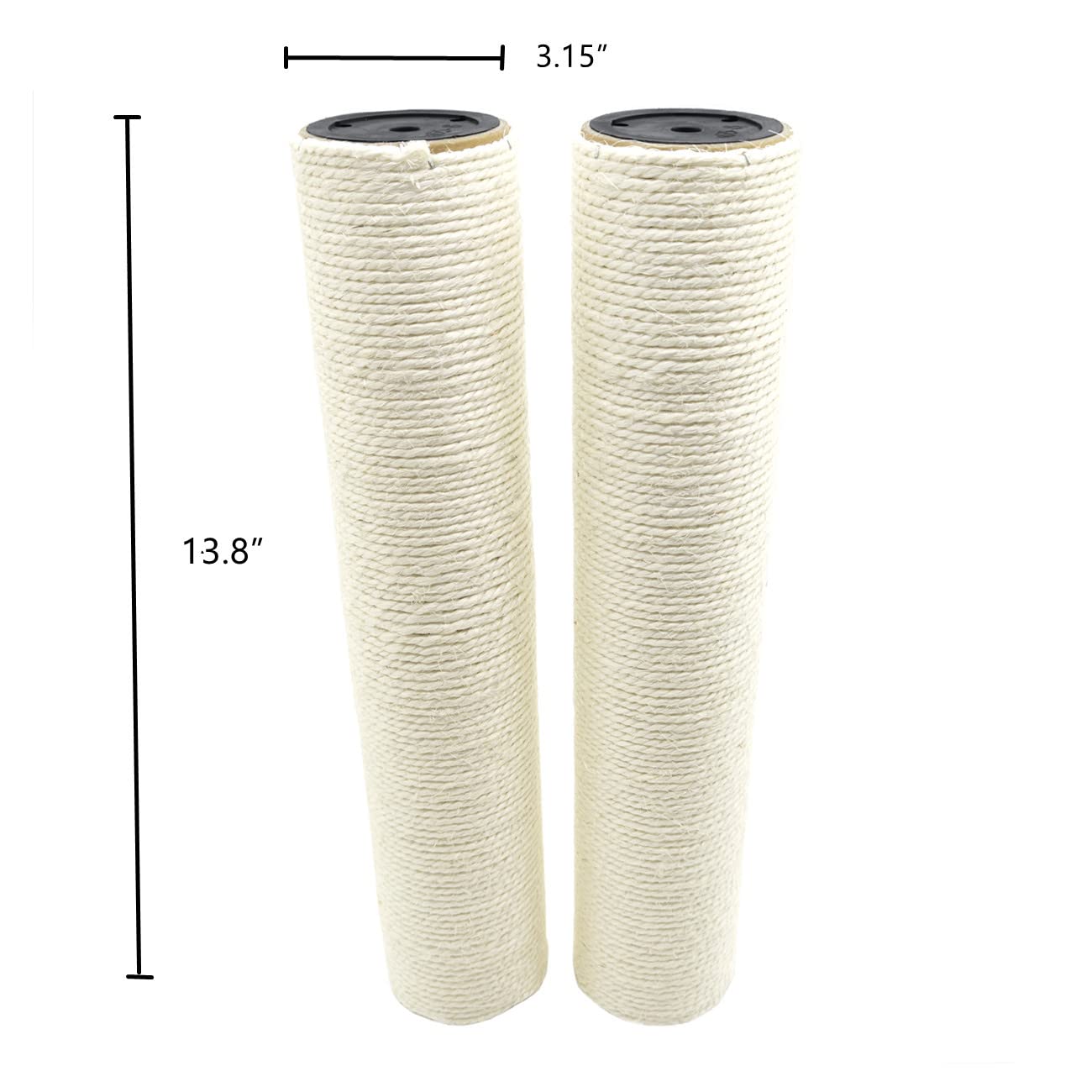 SHENGOCASE 4-Pack Cat Tree Replacement Post 13.8" L, 3.15" Ø Pole with ...