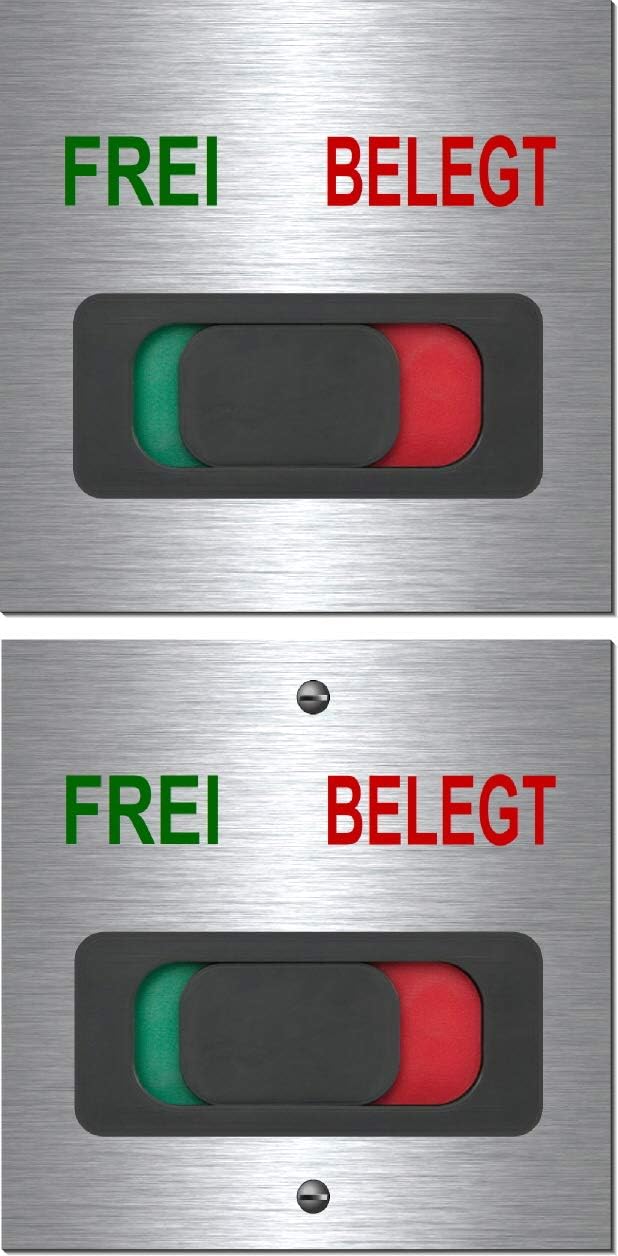 Frei-Belegt-Hinweisschild- mit Schieber rot/grün-Türschild-Schild ...