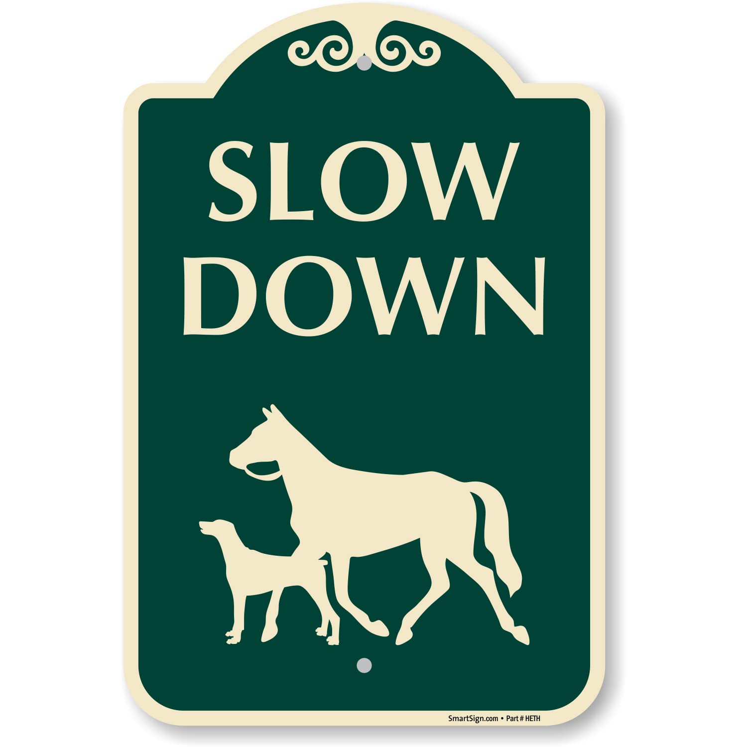 Amazon.com: SmartSign Designer "Slow Down" Animal Crossing Sign with ...