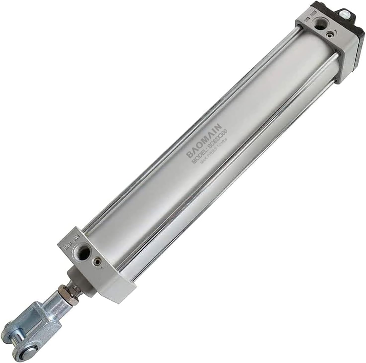 Baomain Cilindro neumático de aire SC 63 x 300 PT 3/8, taladro: 63 mm ...