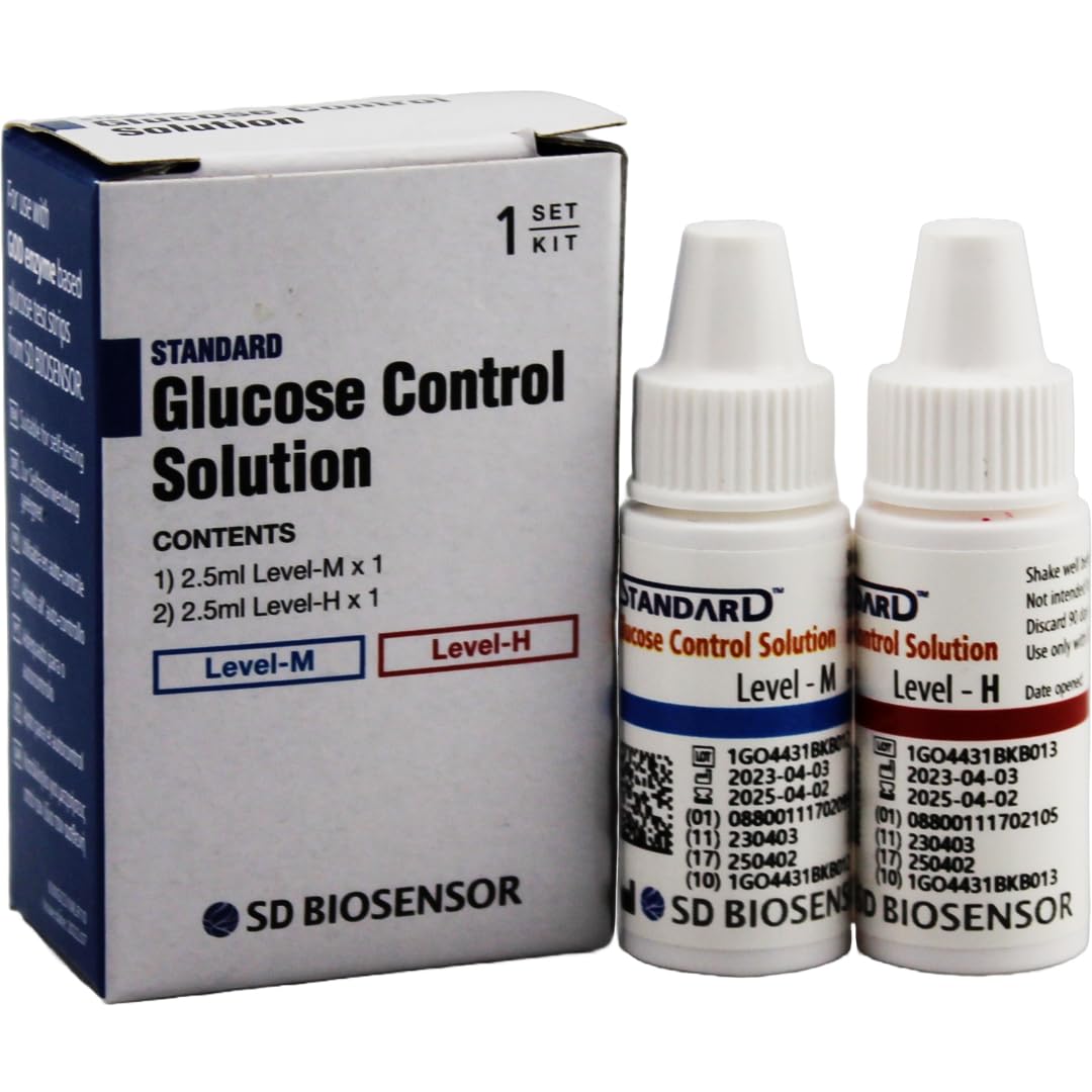 1 x SD Biosensor Blood Glucose Control Solution - Low and High ...