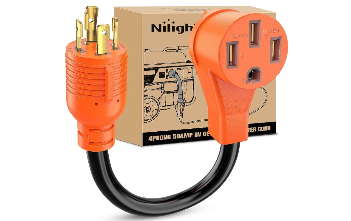 Watch Nilight RV Generator Adapter Cord 30 Amp to 50 Amp 4 Prong on ...