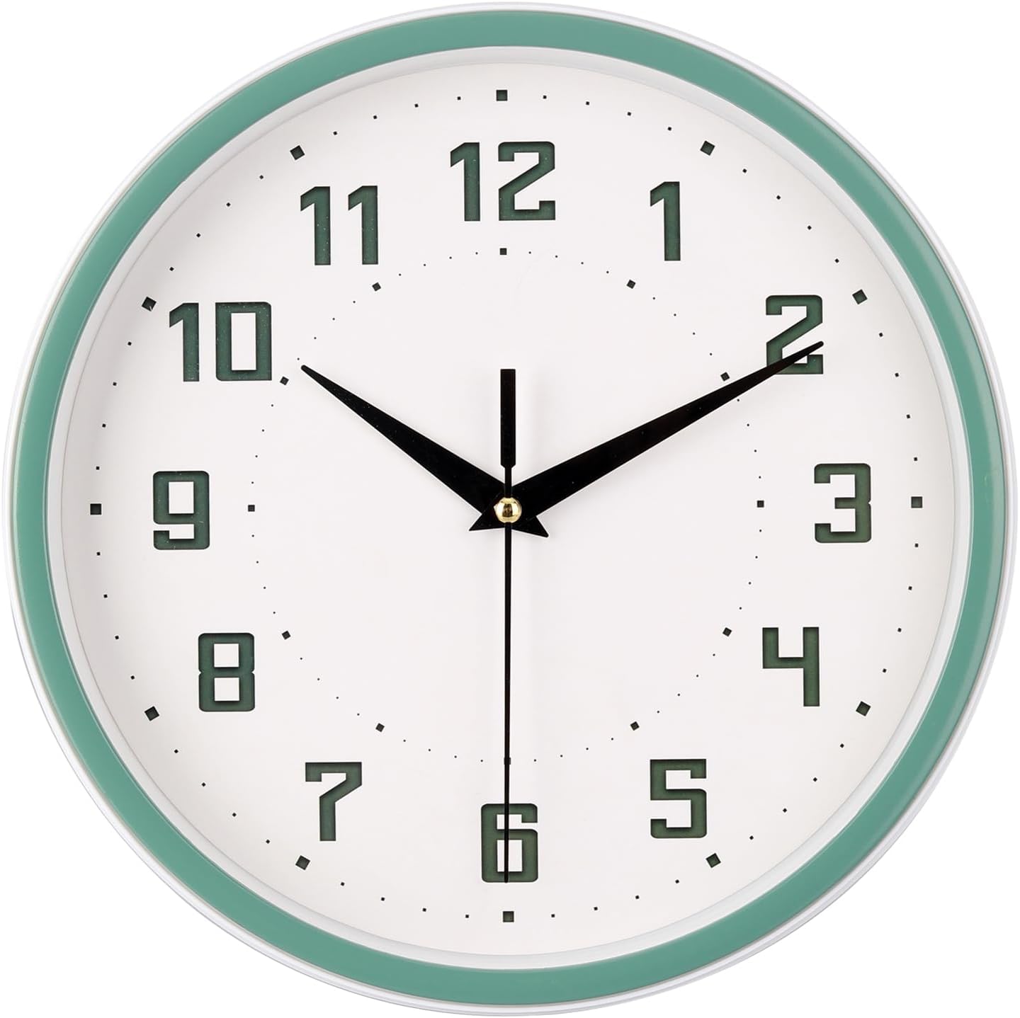 Amazon.com: Equity 25205 10" Hunter Green Plastic Wall Clock : Home ...