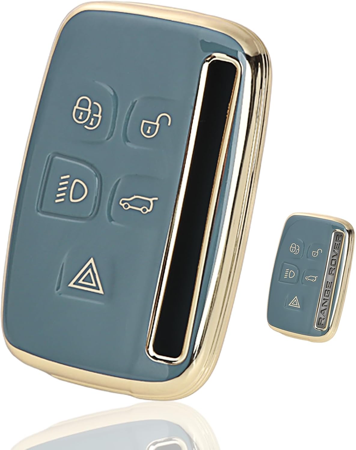 Fadbuds Car Key Case, 5 Buttons Soft Silicone Replacement Smart Car Key ...