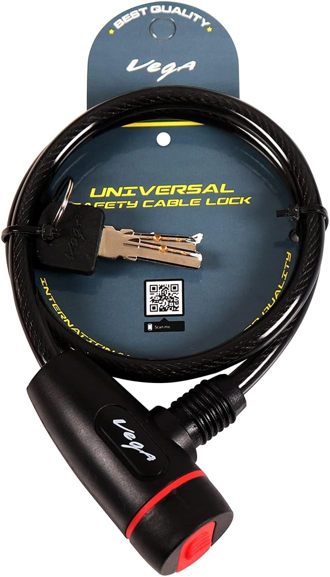 Vega Multipurpose Cable Lock Black : Amazon.in: Car & Motorbike