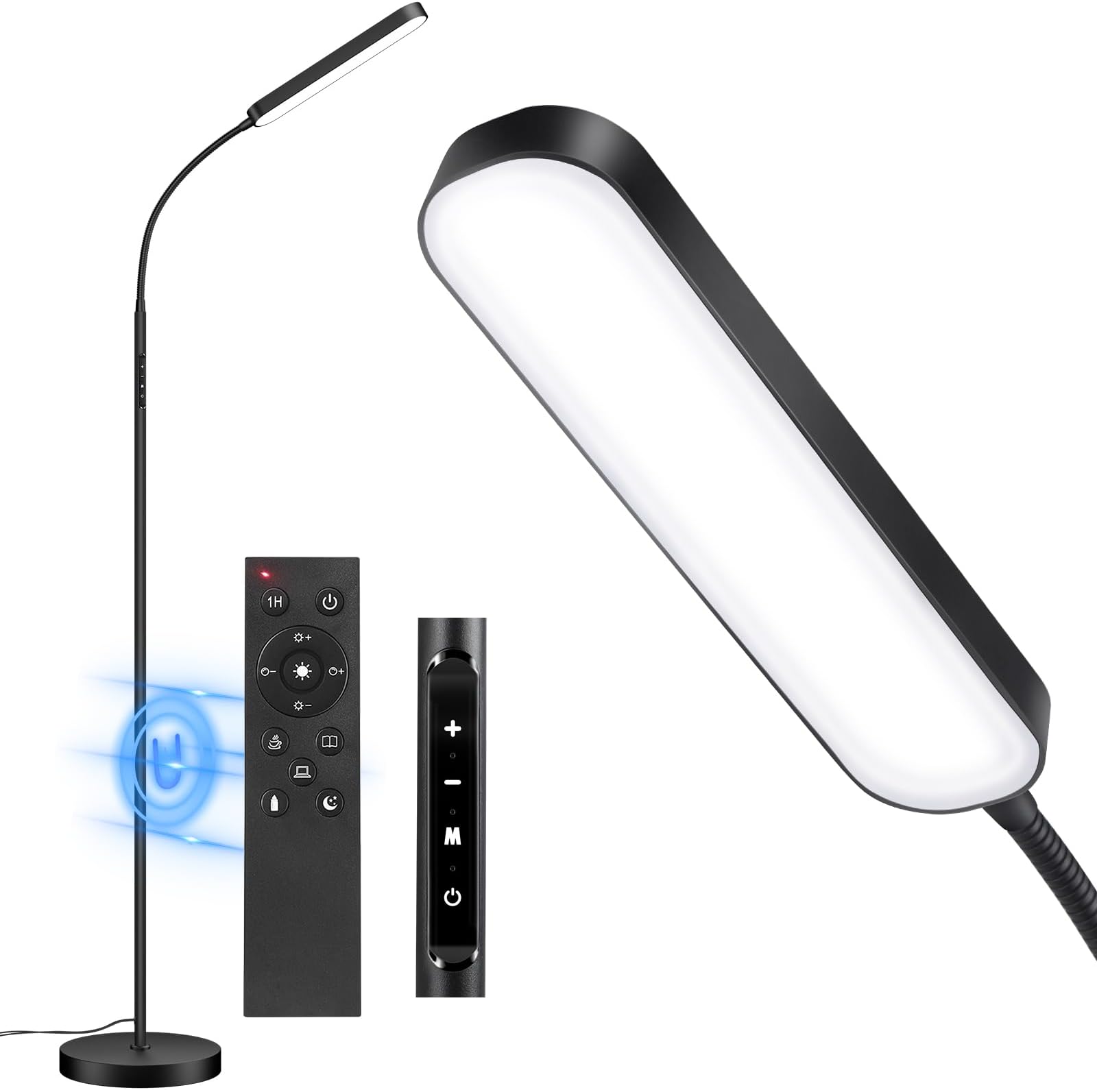 Anyuainiya Floor Lamps for Living Room,Modern Bright LED Standing Lamp ...